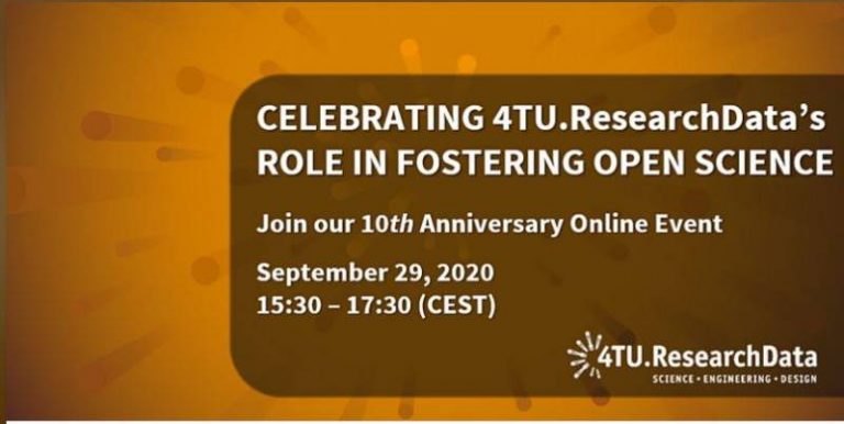 4TU.ResearchData's 10th Anniversary | GÉANT CONNECT Online
