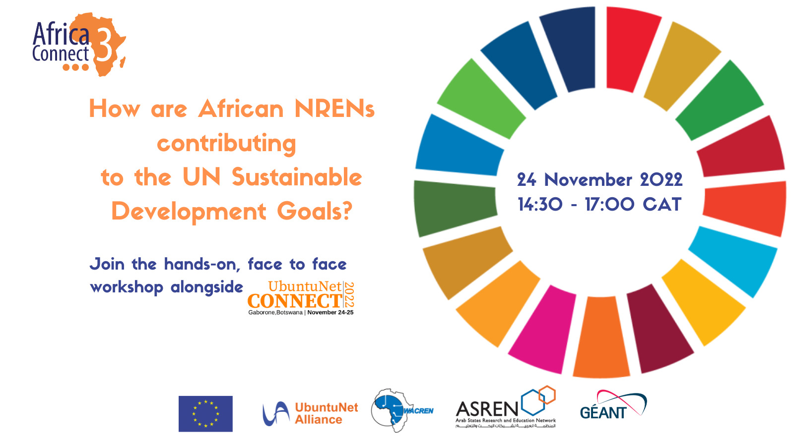 African NRENs and UN SDGs – side meeting colocated at UbuntuNet Connect ...