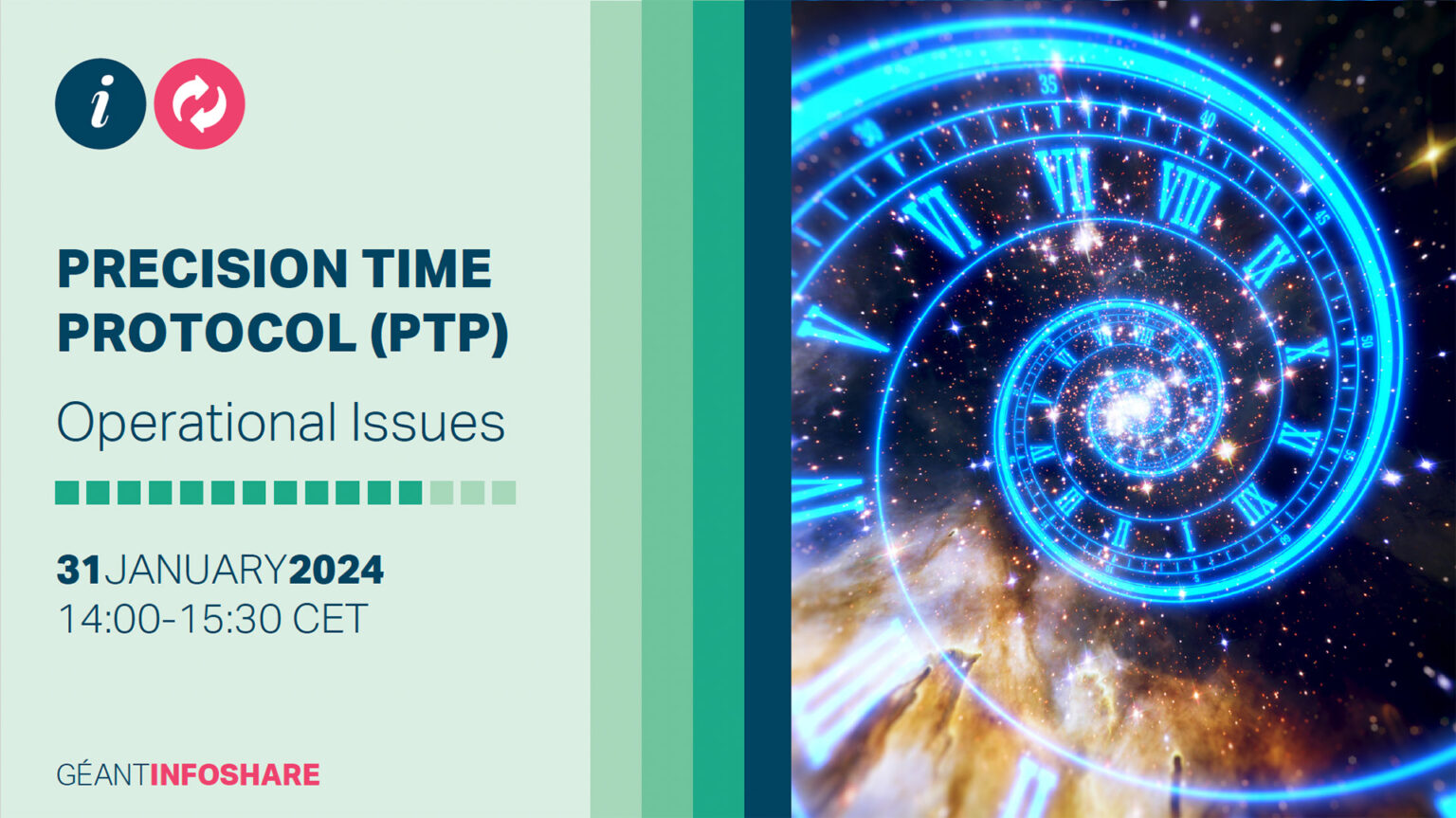 Infoshare: Precision Time Protocol (PTP) operational issues – 31 January 2024 | GÉANT CONNECT Online