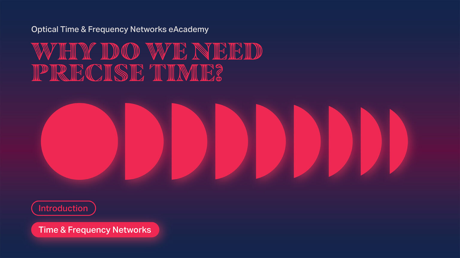 Why Do We Need Precise Time? Your learning journey into Optical Time & Frequency Networks starts ...