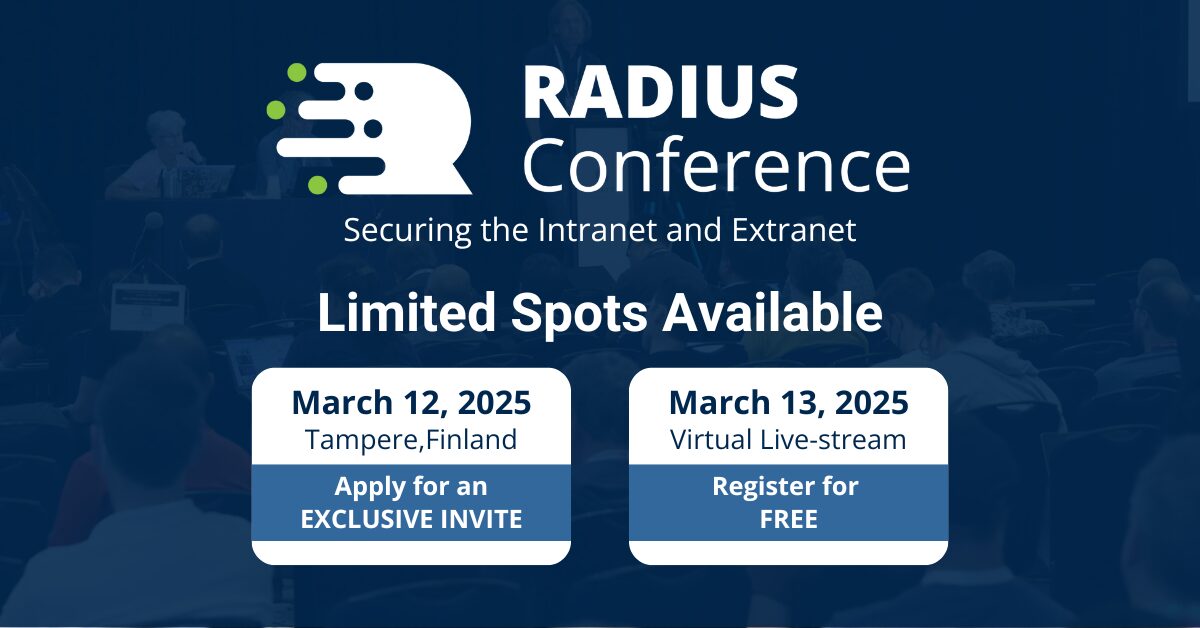 RADIUS Conference Online: Securing the Intranet and Extranet – March 13, 2025 | GÉANT CONNECT Online