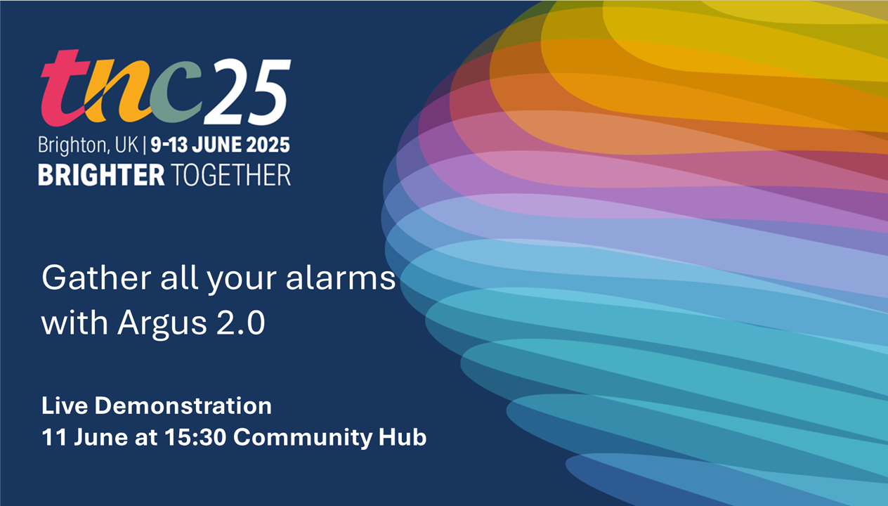 Gather all your alarms with Argus 2.0 – Meet us at TNC and find out how ...