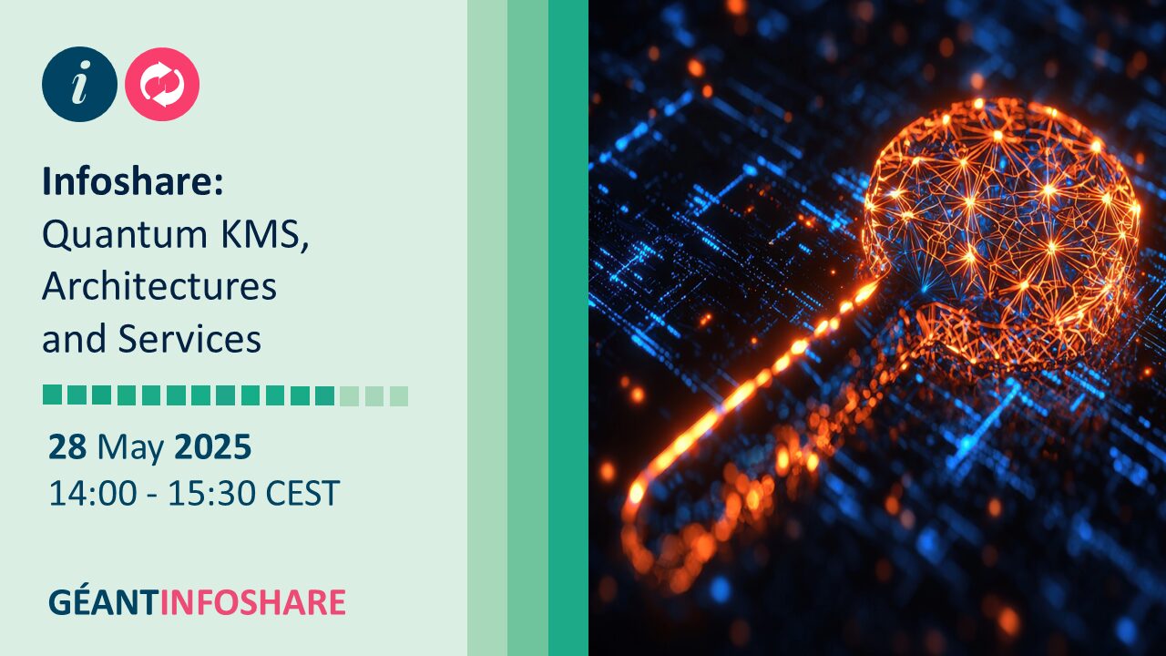 Infoshare: Quantum KMS Architectures and Services 28th May 14:00 | GÉANT CONNECT Online